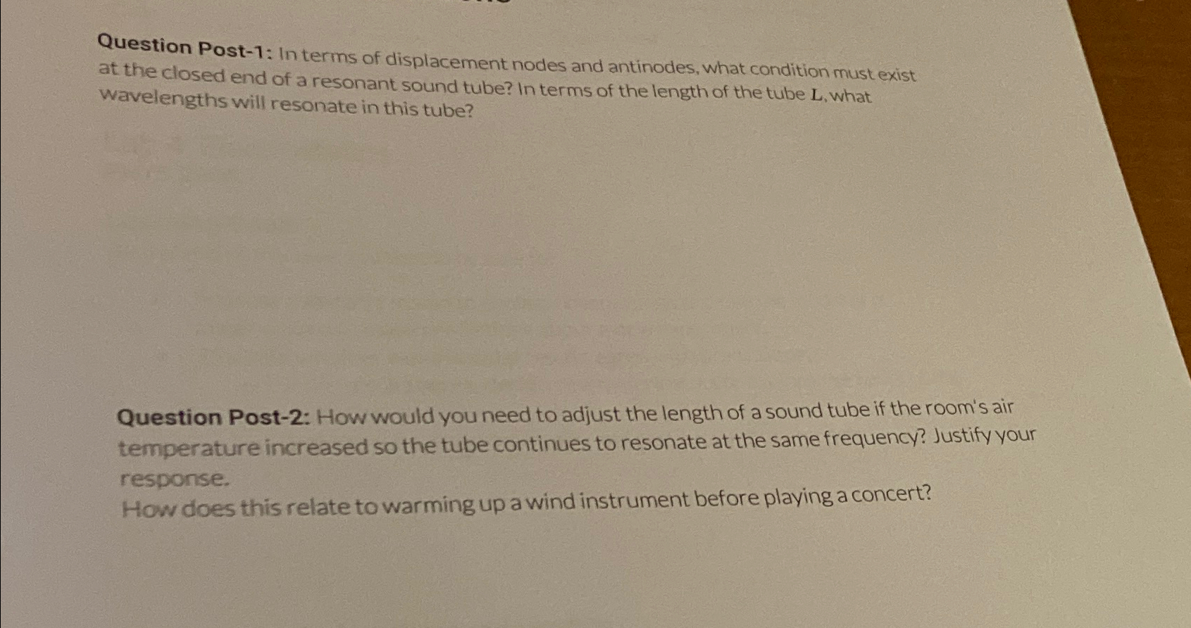Question Post-1: In terms of displacement nodes and | Chegg.com