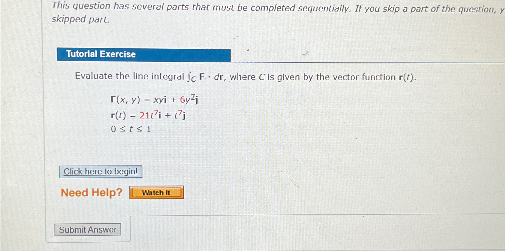 Solved This question has several parts that must be | Chegg.com