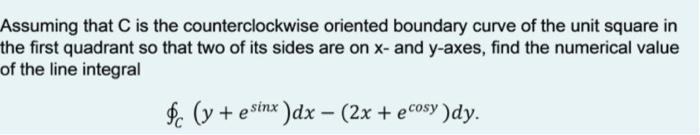 Solved Assuming that C is the counterclockwise oriented | Chegg.com