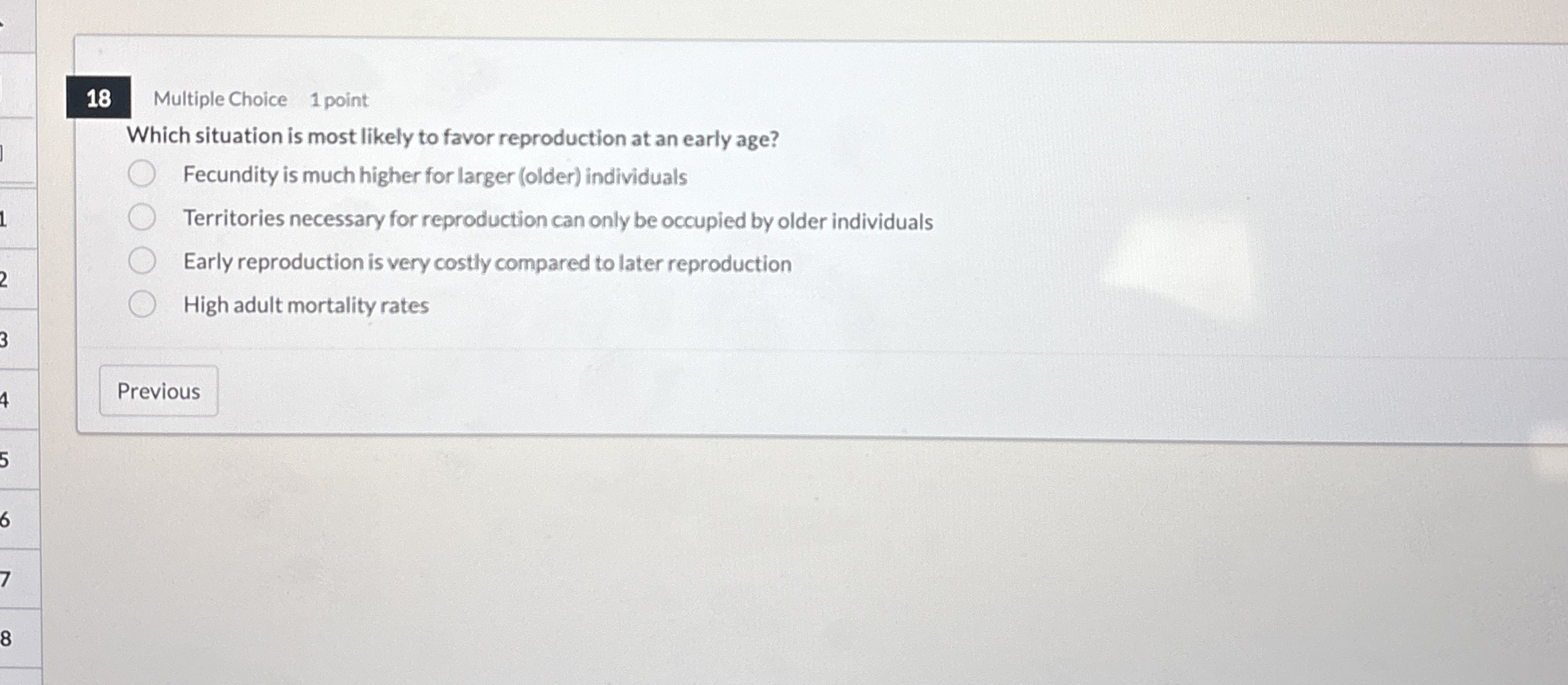 High Quality SOLUTION 18Multiple Choice1 ﻿pointWhich situation is most | Chegg.com