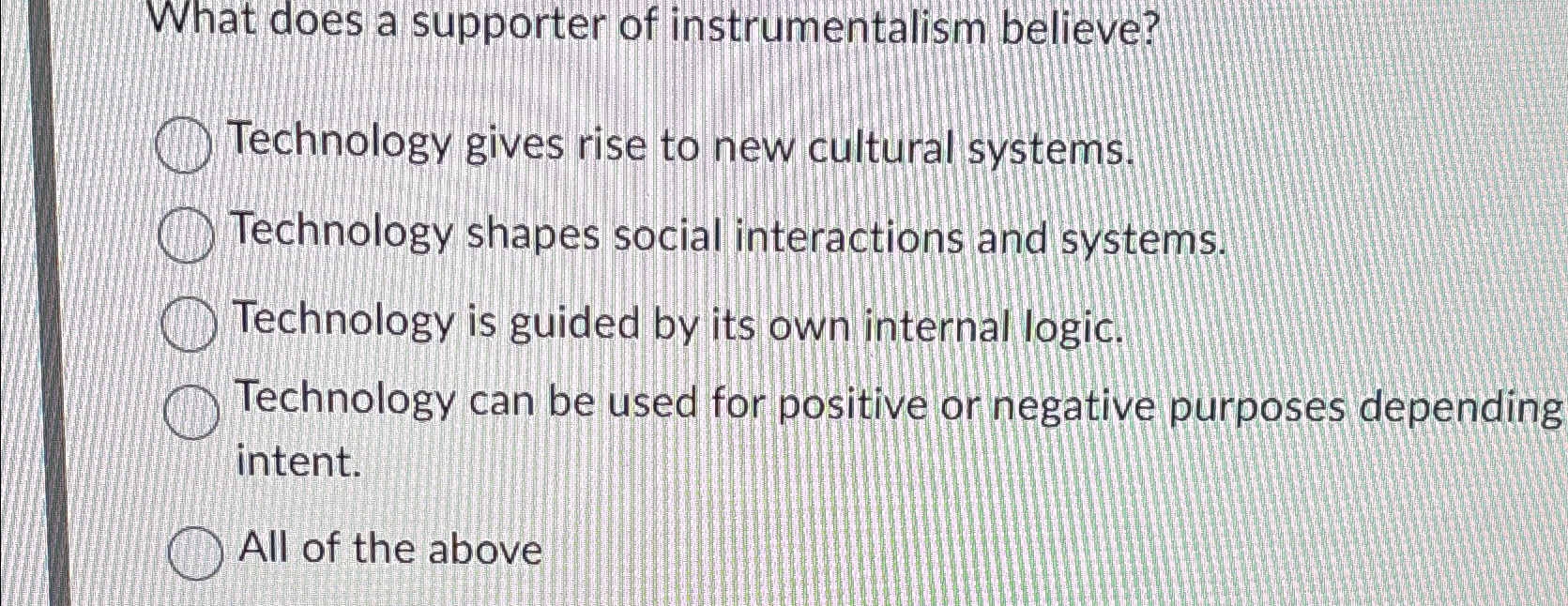 Solved What does a supporter of instrumentalism | Chegg.com