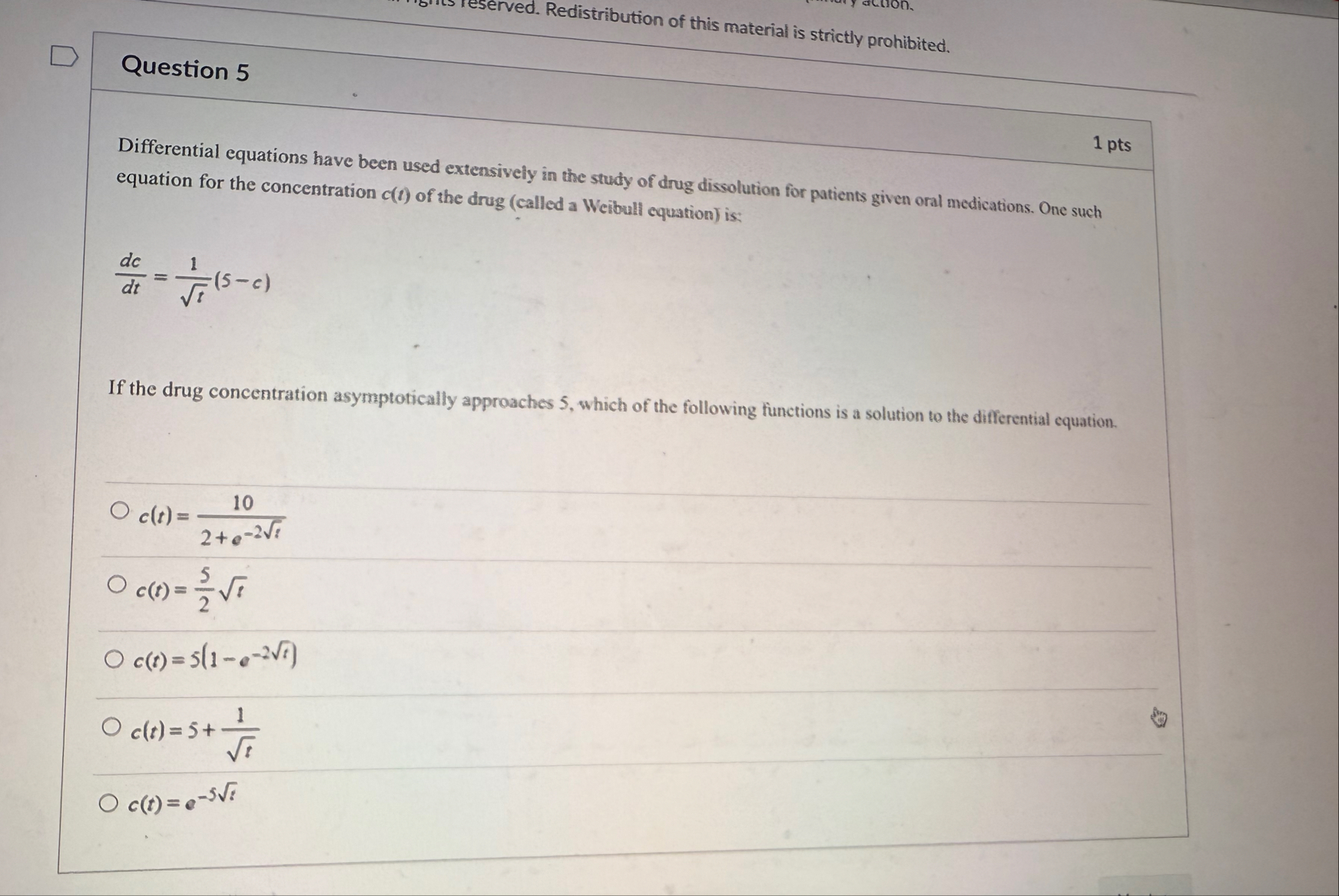 Solved reserved. Redistribution of this material is strictly | Chegg.com