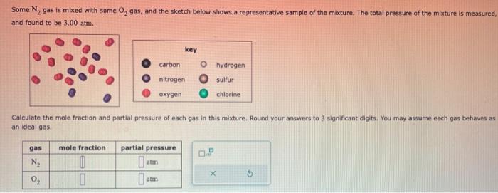 Solved Some N2 gas is mixed with some O2 gas, and the sketch | Chegg.com
