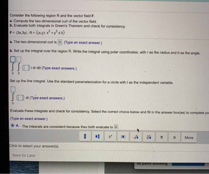 Solved Consider the following region R and the vector field | Chegg.com