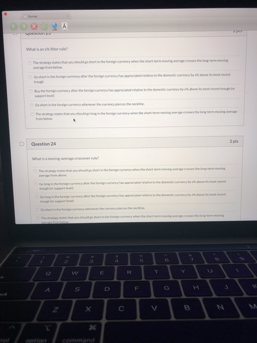 Solved Canvas QUERIES What is an externe The strategy states | Chegg.com