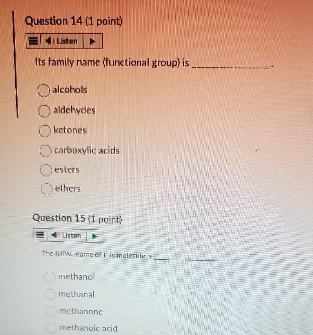 Solved Molecule \#5 (Question 13 - 15) Molecule 5 Based on | Chegg.com