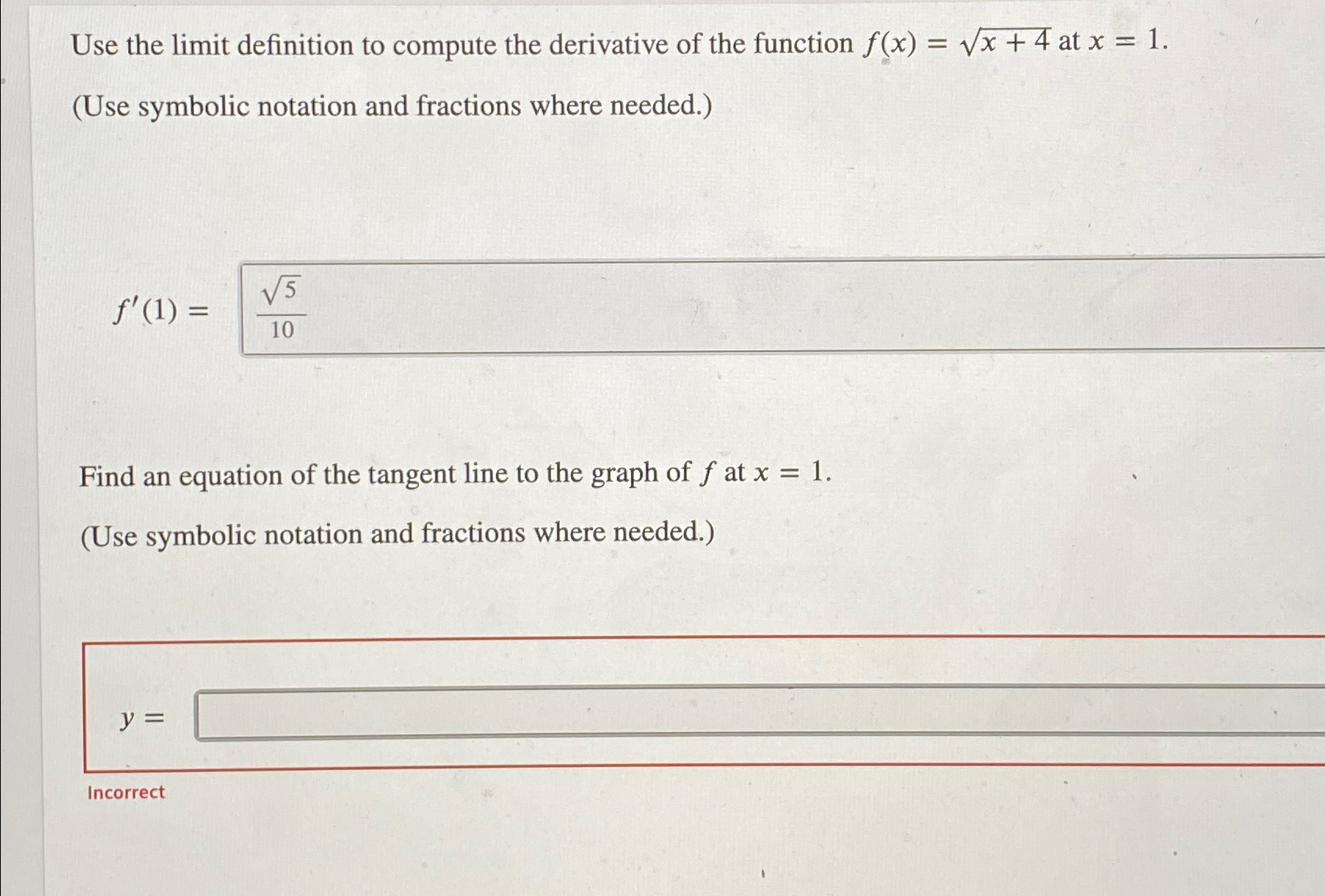 Solved Use the limit definition to compute the derivative of | Chegg.com