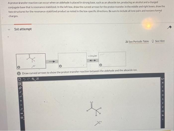 Solved A proton transfer reaction can occur when an aldehyde | Chegg.com