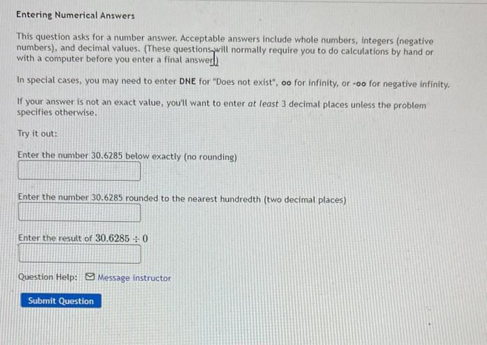 Solved This question asks for a number answer. Acceptable | Chegg.com
