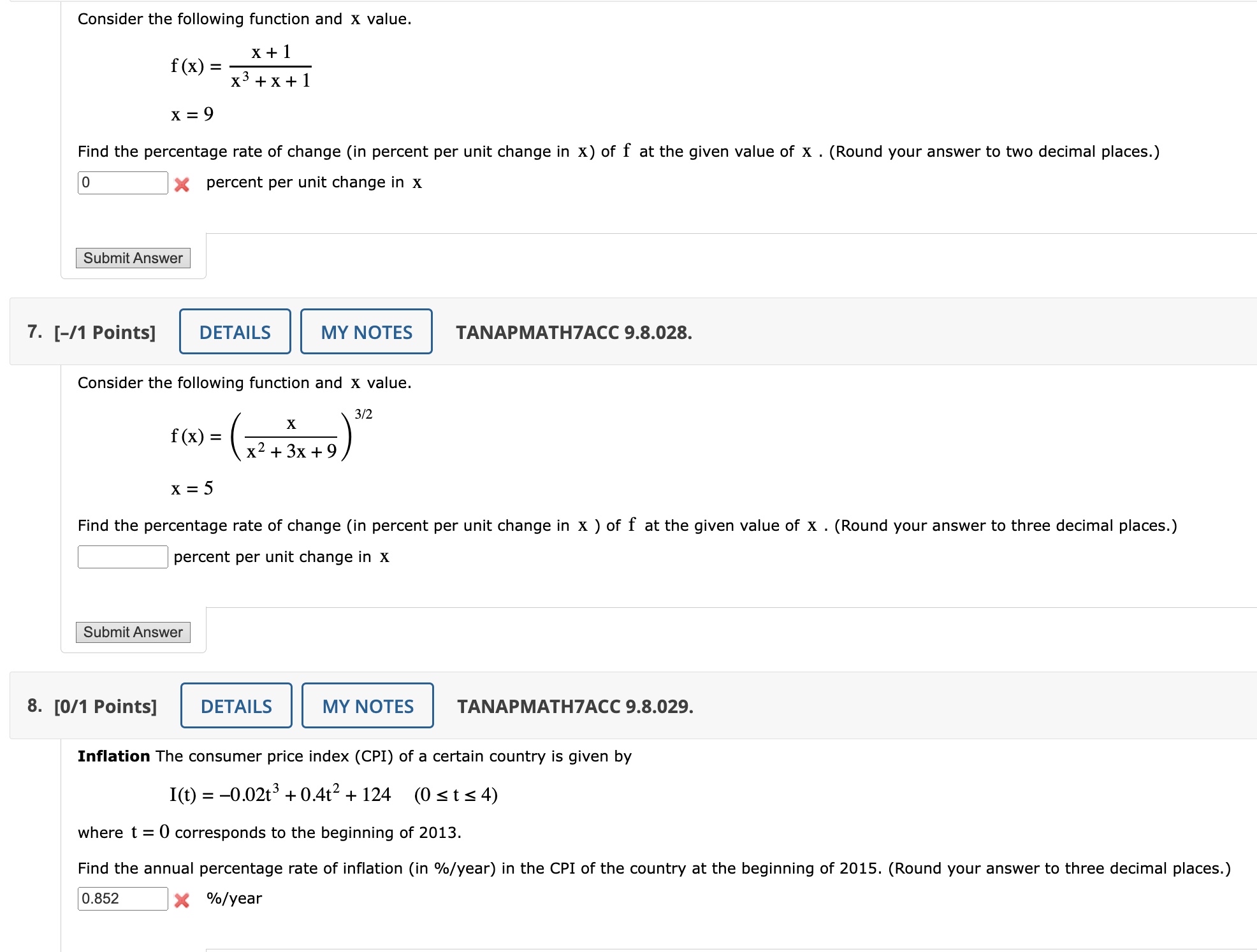 Solved Consider the following function and x | Chegg.com