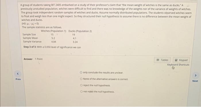 Solved A group of students taking BIT 2405 embarked on a | Chegg.com