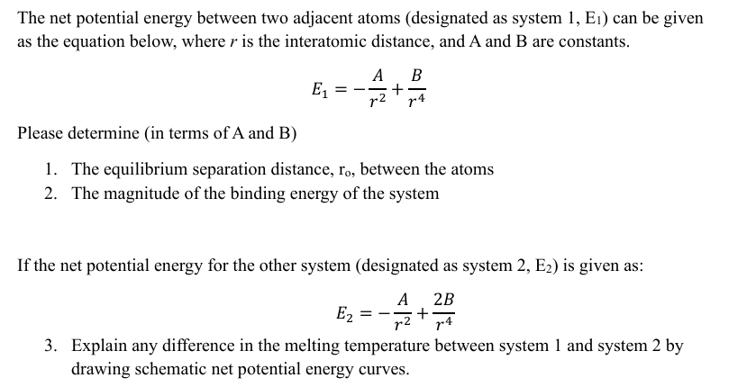 Solved E2 E2=-Ar2+2Br4Explain any difference in ﻿the melting | Chegg.com