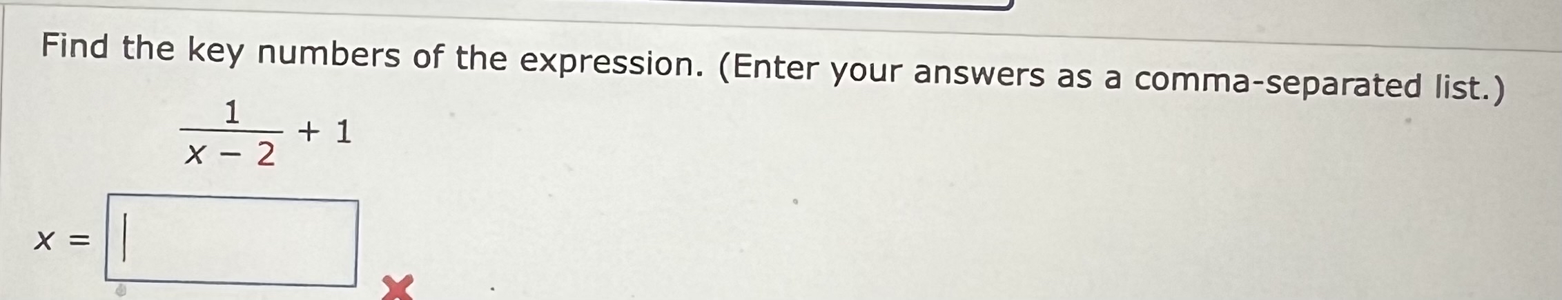 Find the key numbers of the expression. (Enter your | Chegg.com