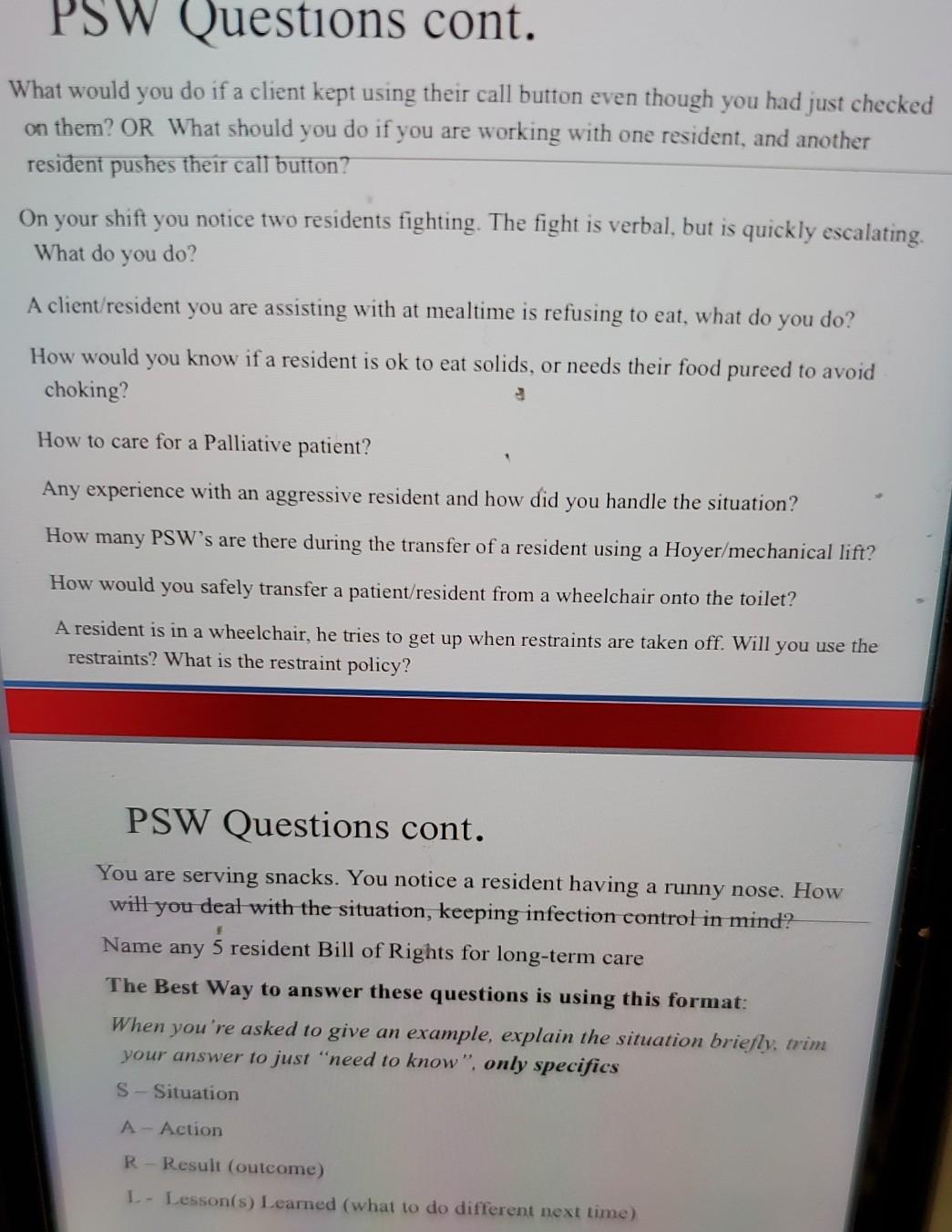 Solved PSW Questions cont. What would you do if a client | Chegg.com