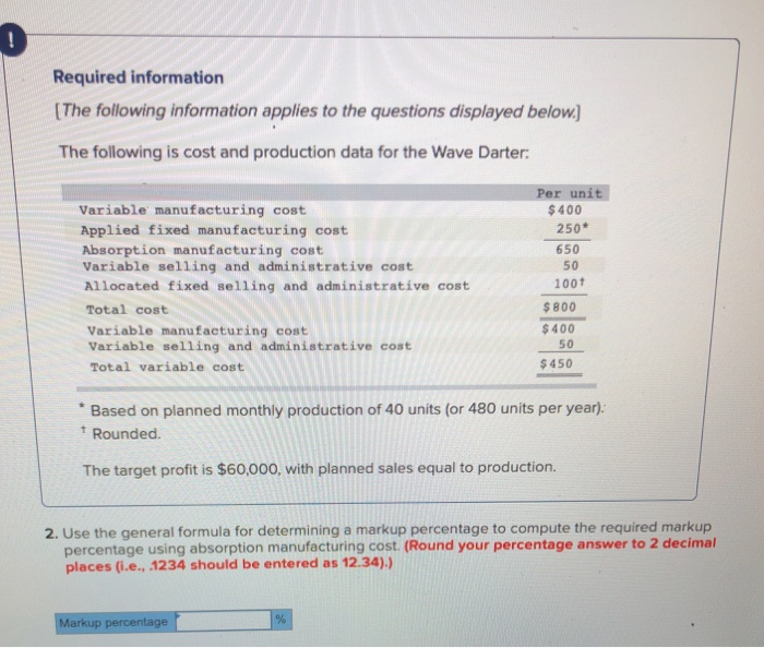 Solved Required information [The following information | Chegg.com