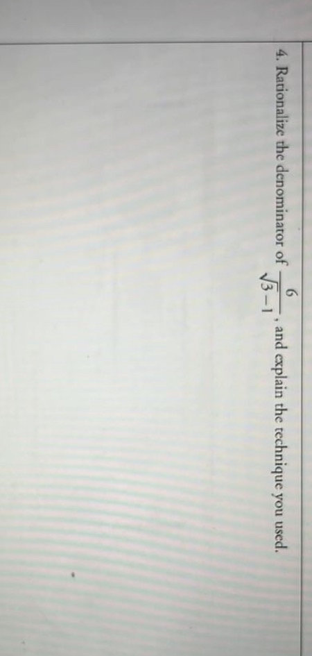 Solved Rationalize the denominator of 632-1, ﻿and explain | Chegg.com