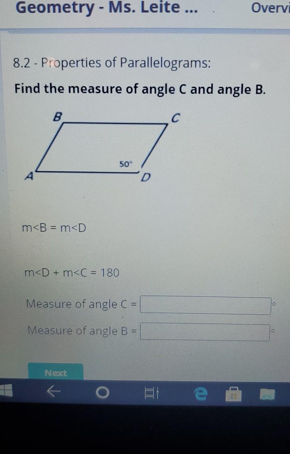 Solved can you find the measure of anfle C and of B | Chegg.com
