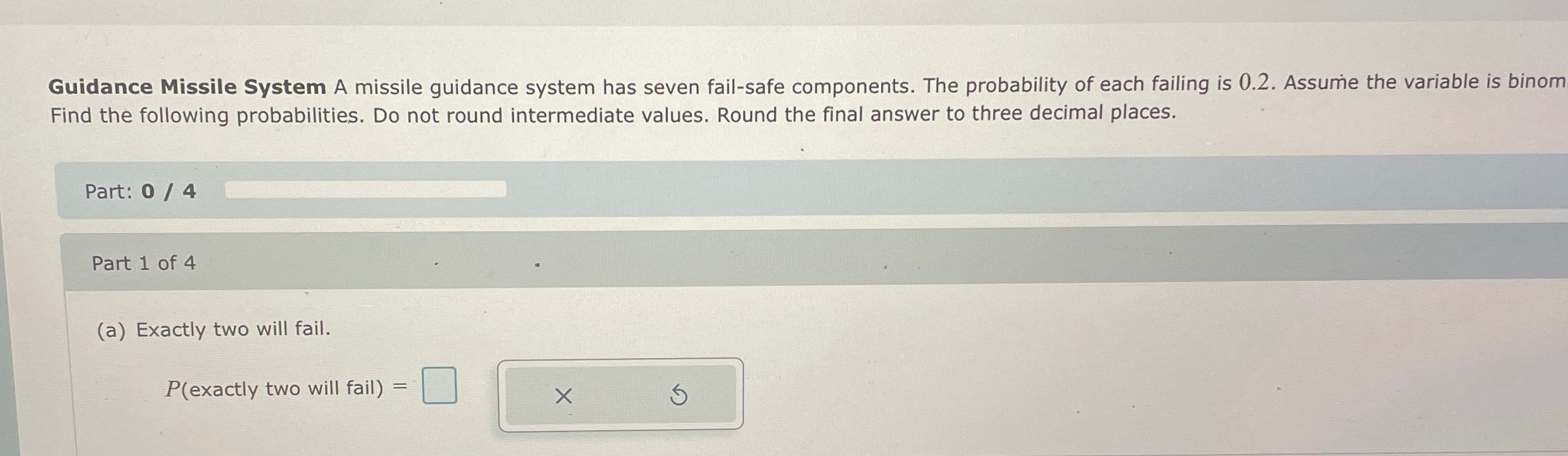 Solved Guidance Missile System A missile guidance system has | Chegg.com
