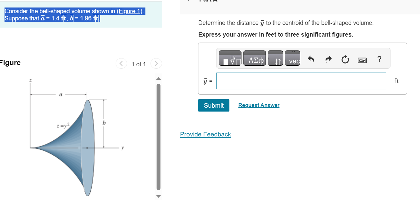 Solved Consider the bell-shaped volume shown in (Figure | Chegg.com