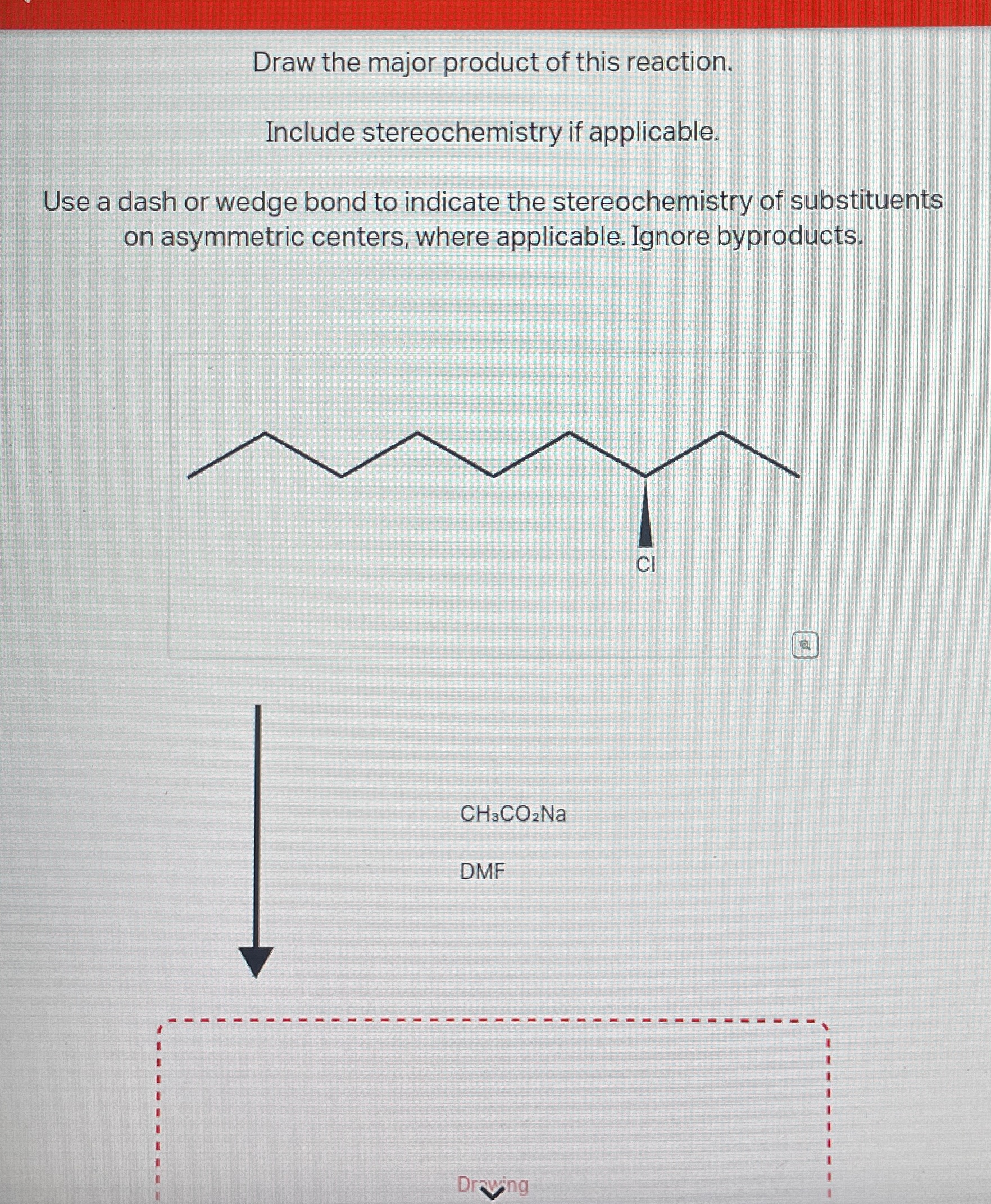 Solved Draw the major product of this reaction.Include | Chegg.com