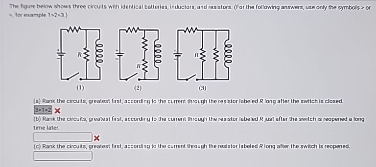 Solved The figure below shows three circuits with identical | Chegg.com