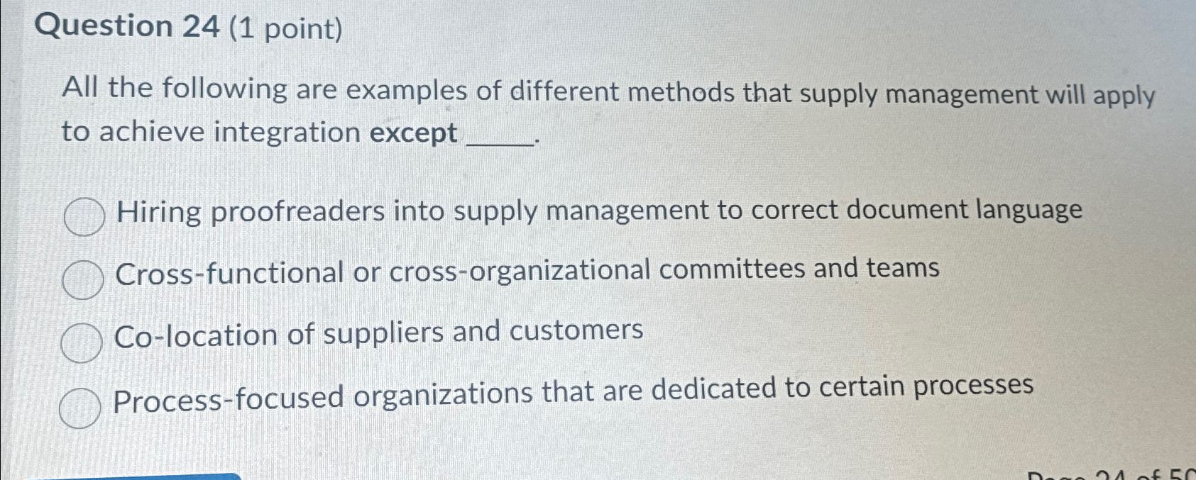 Solved Question 24 (1 ﻿point)All the following are examples | Chegg.com