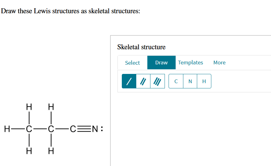 Solved Draw these Lewis structures as skeletal | Chegg.com