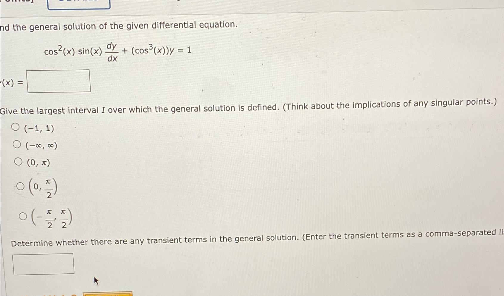 Solved nd the general solution of the given differential | Chegg.com