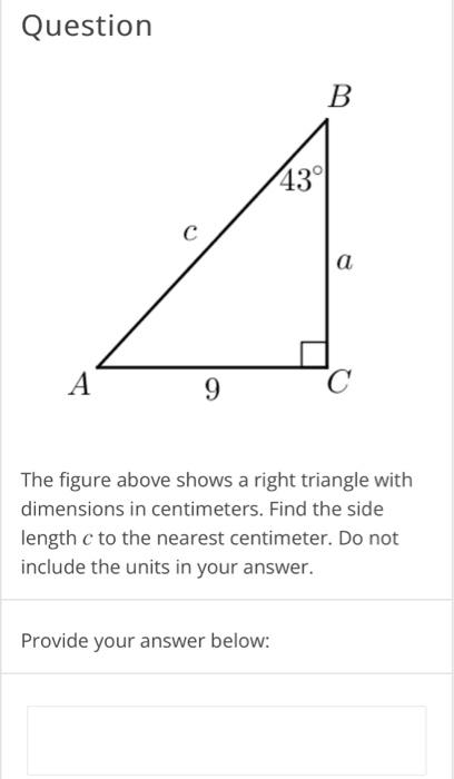Solved Question Given the triangle below, find csc(O). Enter | Chegg.com