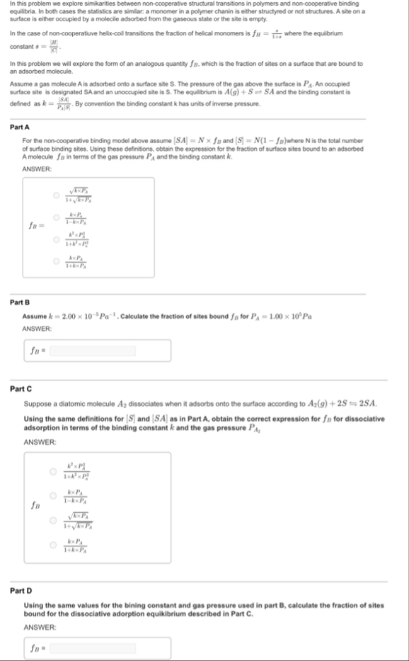 Solved Please answer parts A-D.In this problem we explore | Chegg.com