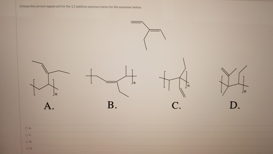 Solved What is the tacticity of the following polymer? 4 | Chegg.com