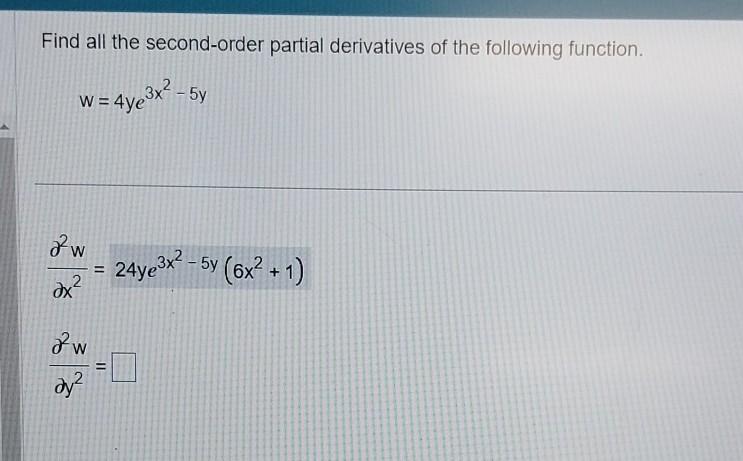Solved Find all the second-order partial derivatives of the | Chegg.com