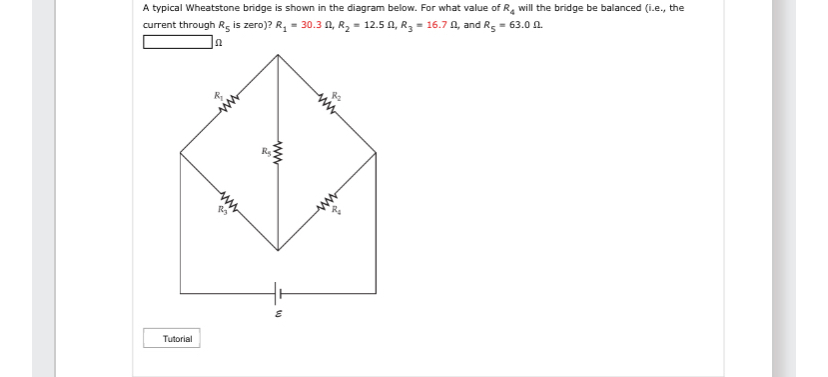 Solved A typical Wheatstone bridge is shown in the diagram | Chegg.com