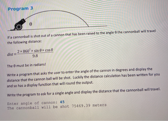 Solved the cannonball will travel If a cannonball is shot | Chegg.com