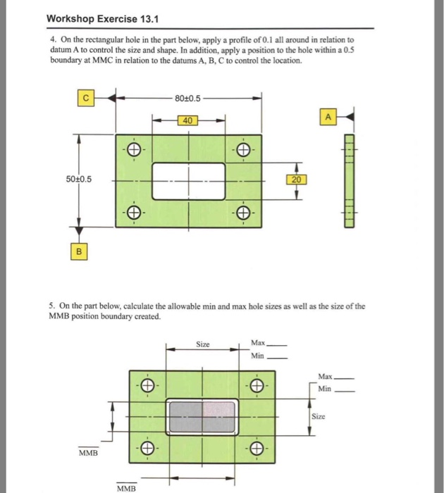 Solved Workshop Exercise 13.1 4. On the rectangular hole in | Chegg.com