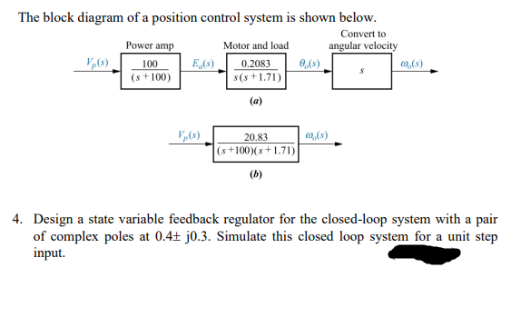 Solved Please solve the attached question: The block diagram | Chegg.com