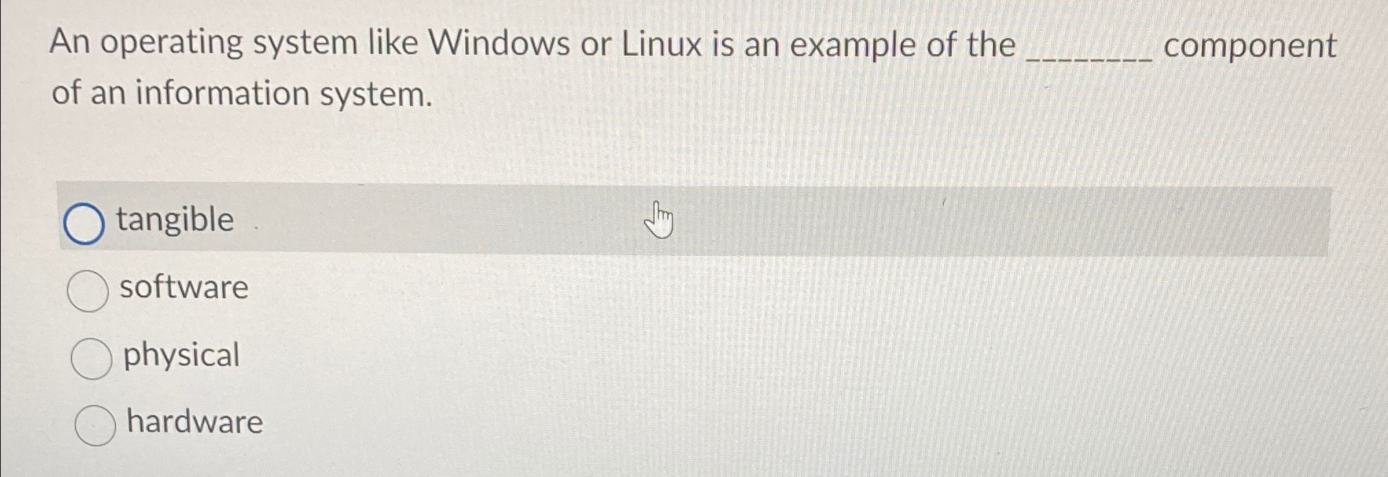 Solved An operating system like Windows or Linux is an | Chegg.com