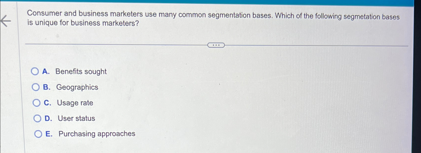 Solved Consumer and business marketers use many common | Chegg.com