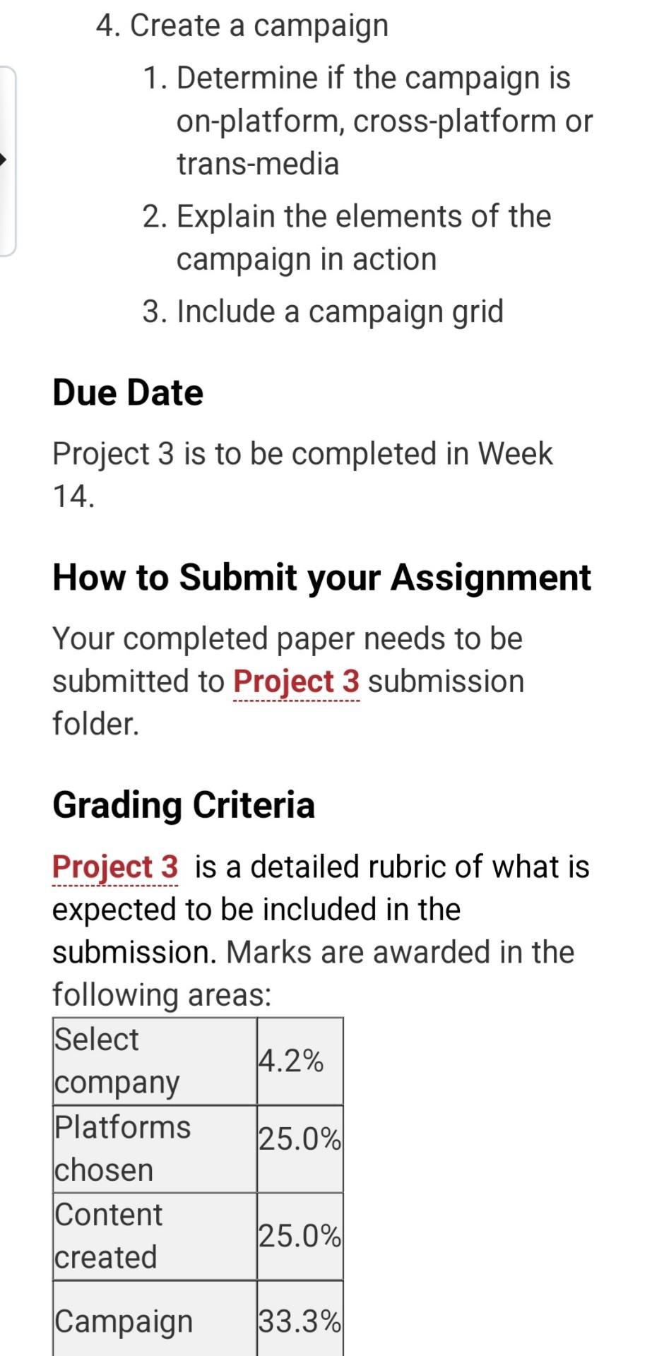 Solved 2. Select 4 platforms that you will be using 1. | Chegg.com
