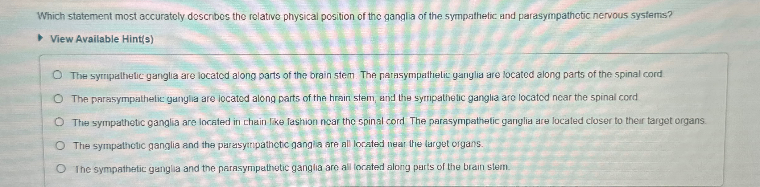 Solved Which statement most accurately describes the | Chegg.com