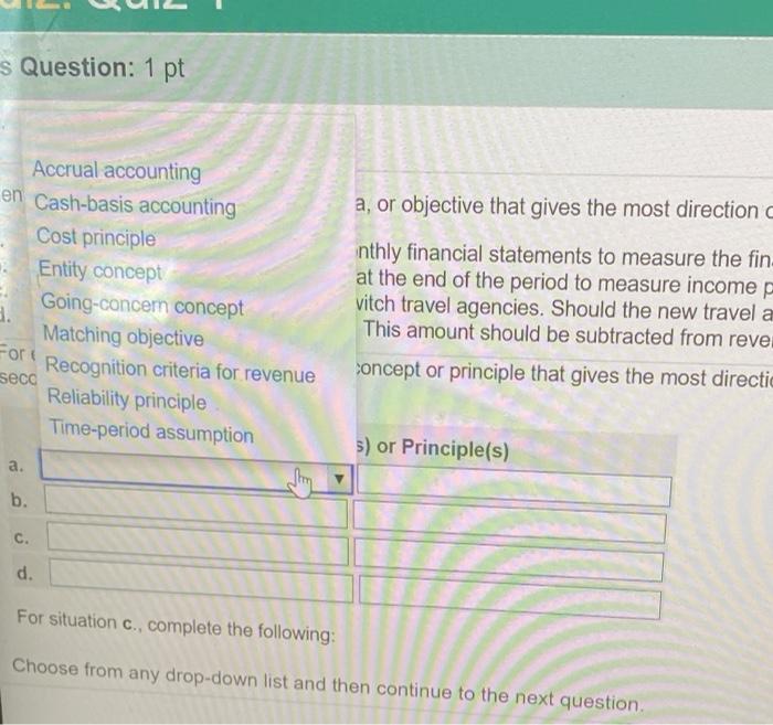 Solved This Qc Identify the accounting assumption, criteria, | Chegg.com