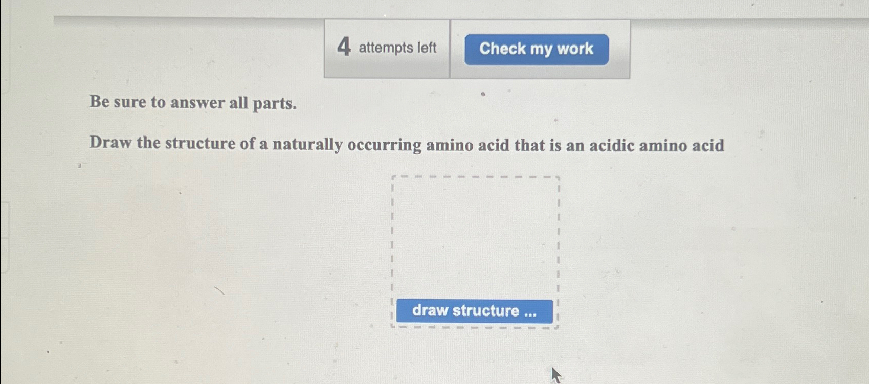 Solved 4 ﻿attempts leftBe sure to answer all parts.Draw the | Chegg.com