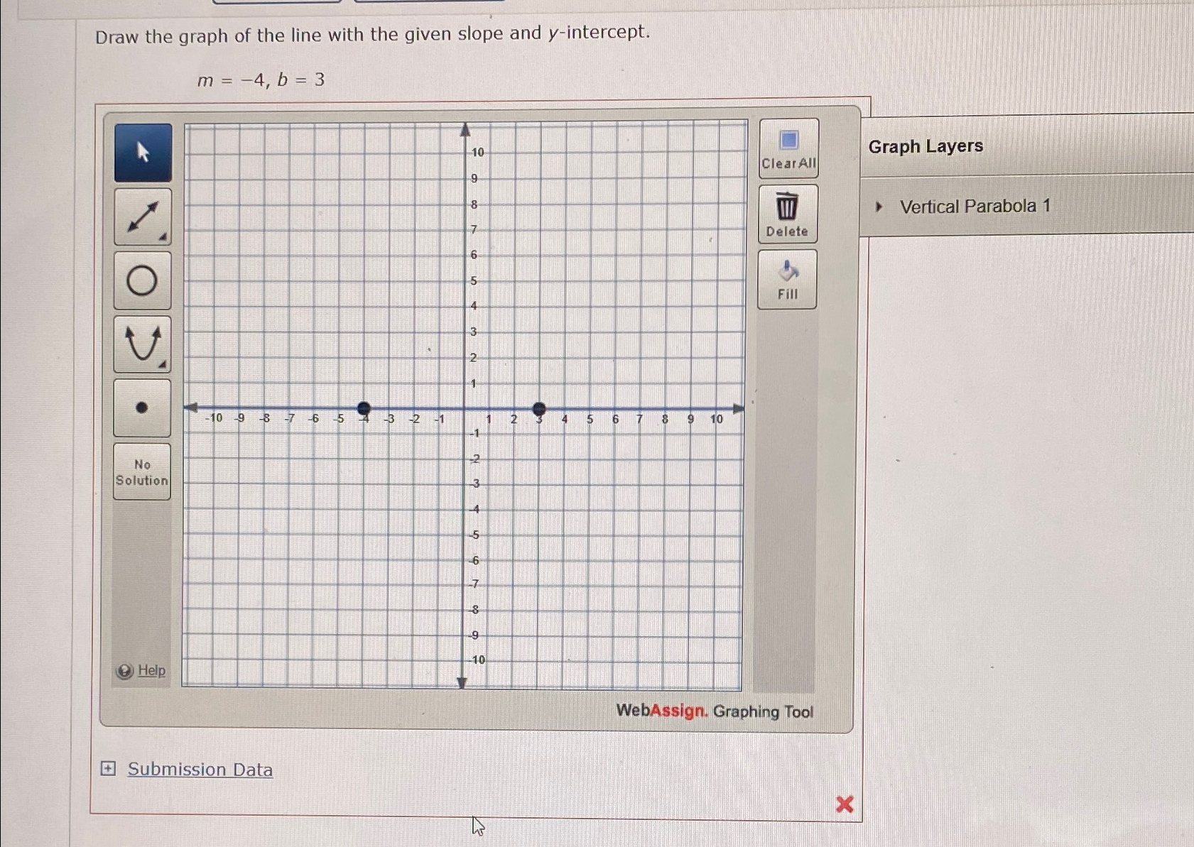 Solved Draw the graph of the line with the given slope and | Chegg.com
