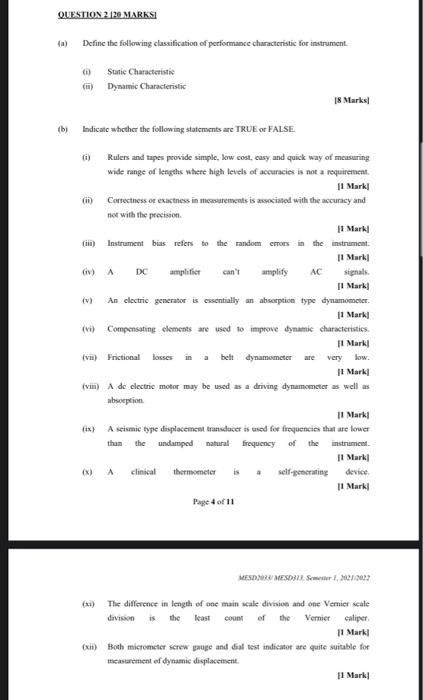 Solved QUESTION 2120 MARKSI (a) Define the following | Chegg.com