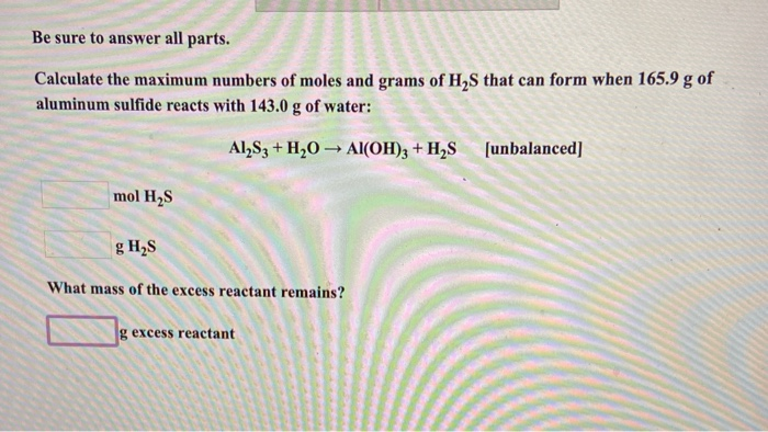 Solved Be sure to answer all parts. Calculate the maximum | Chegg.com