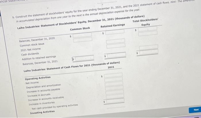 Solved Excel Activity: Financial Statements, Cast Elow, and | Chegg.com
