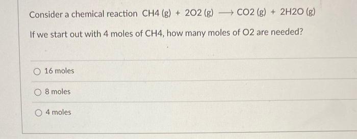 Solved Consider a chemical reaction CH4( g)+2O2( g) CO2( | Chegg.com