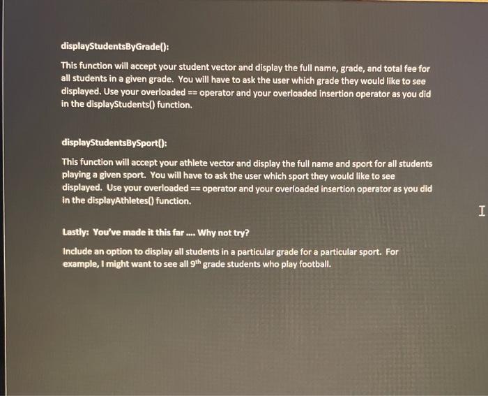 Solved Student Athlete Note: ALL input must be validated | Chegg.com