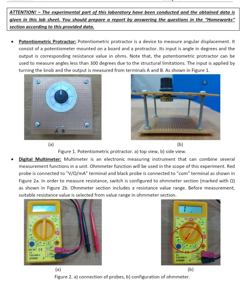Solved ATTENTION! - The experimental part of this laboratory | Chegg.com