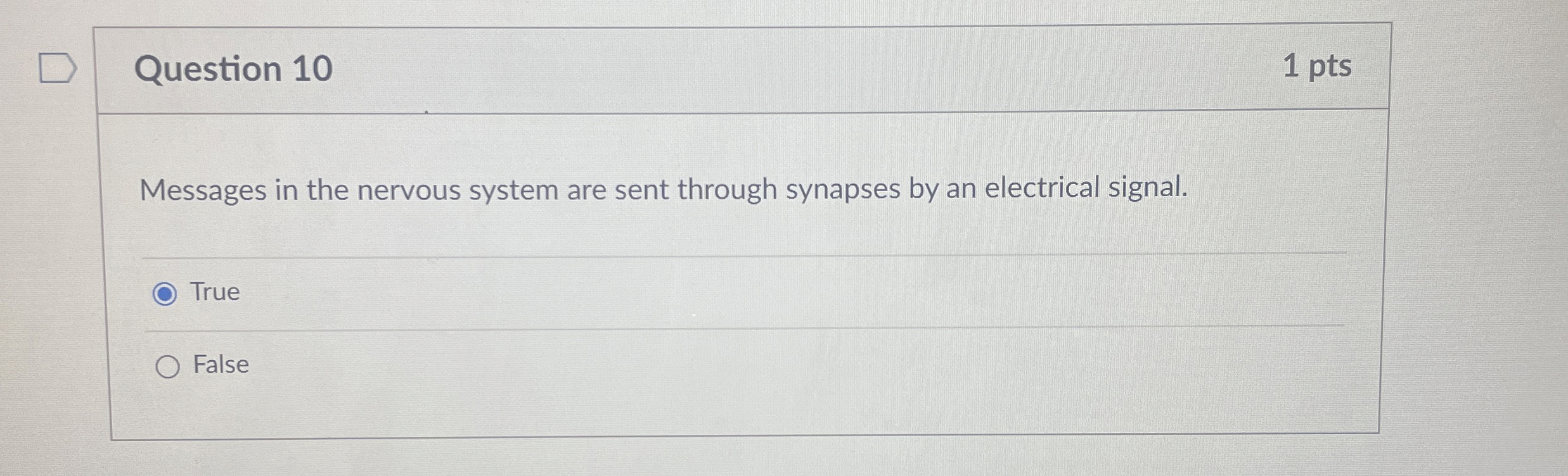 Solved Question 101 ﻿ptsMessages in the nervous system are | Chegg.com